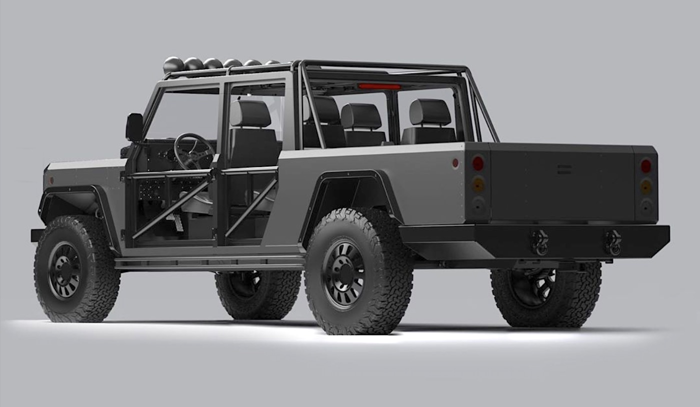 2020-bollinger-b2-truck-off-road-rear - The Fast Lane Truck